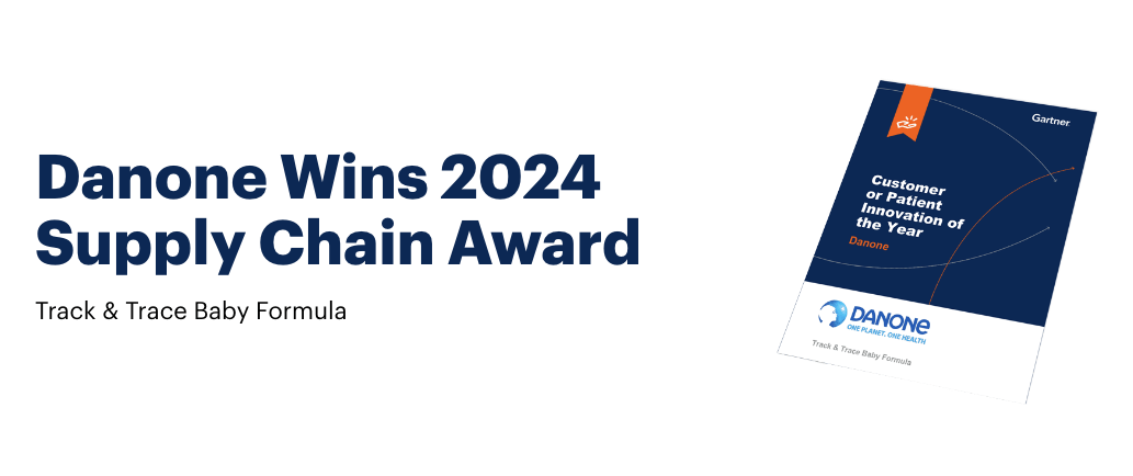 Portera helps Danone to Gartner Award for Patient or Customer Innovation, 2024 - Portera